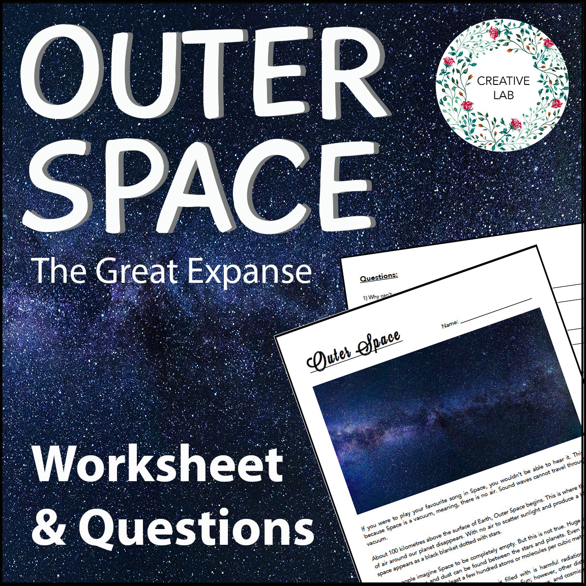 Outer Space - Worksheet & Questions – Creative Lab