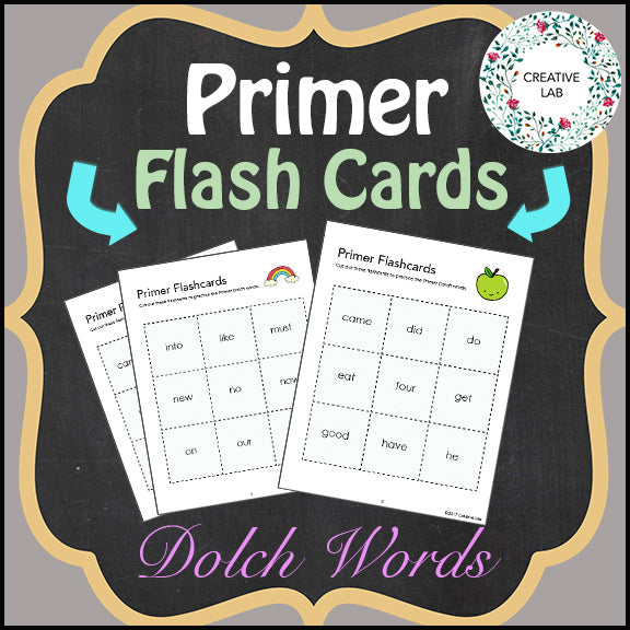 Primer Flash Cards - Dolch Words – Creative Lab