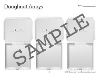 Math Multiplying Donut Arrays 2 - Single Digit Multiplication // Print ...